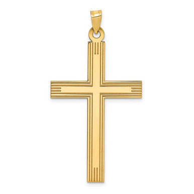 14K Yellow Gold Cross Pendant XR543 at BillyTheTree Jewelry