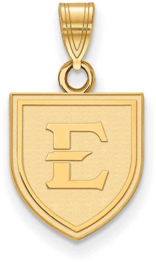 14K Yellow Gold East Tennessee State Small Pendant by LogoArt by ...