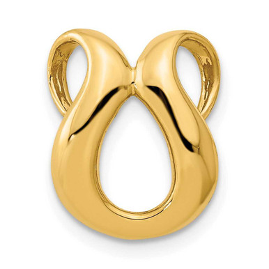 14K Yellow Gold Fits up to 2mm Regular/4mm Fancy Fancy Omega Slide ...