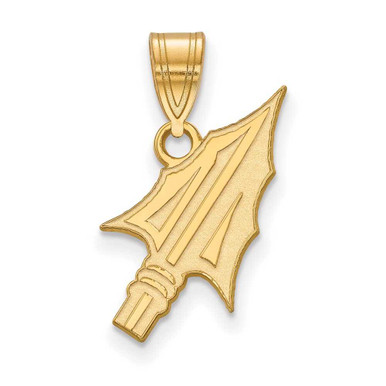 14K Yellow Gold Florida State University Medium Pendant by LogoArt ...