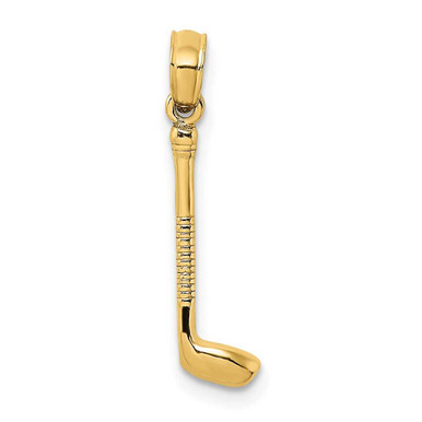 14K Yellow Gold Golf Club Pendant at BillyTheTree Jewelry