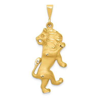 14K Yellow Gold Leo Zodiac Pendant C468 at BillyTheTree Jewelry