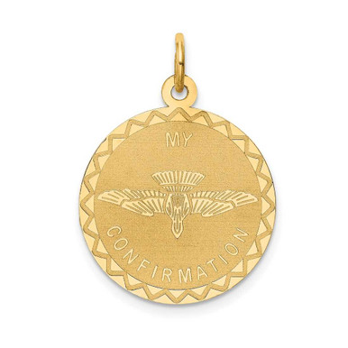 14K Yellow Gold My Confirmation Pendant at BillyTheTree Jewelry