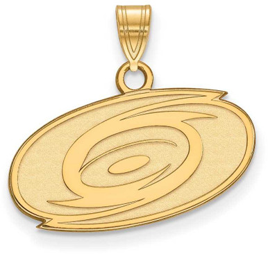 14K Yellow Gold NHL Carolina Hurricanes Small Pendant by LogoArt by ...
