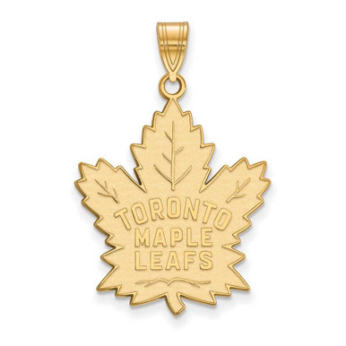 14K Yellow Gold NHL Toronto Maple Leafs XL Pendant by LogoArt by ...