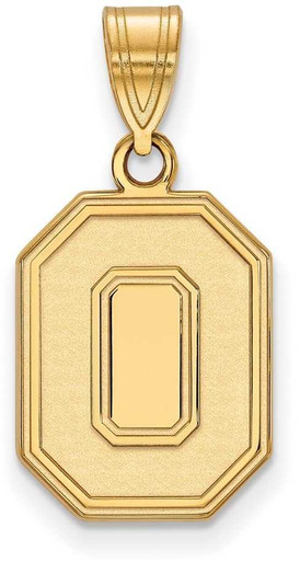 14K Yellow Gold Ohio State University Medium Pendant by LogoArt ...
