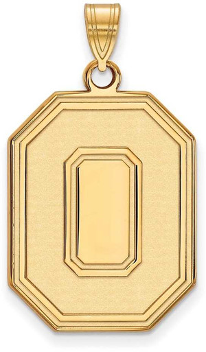 14K Yellow Gold Ohio State University XL Pendant by LogoArt (4Y048OSU ...