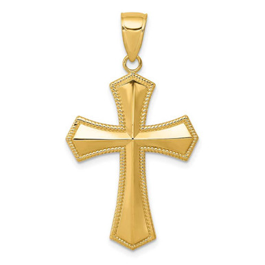 14K Yellow Gold Passion Cross Pendant K5028 at BillyTheTree Jewelry