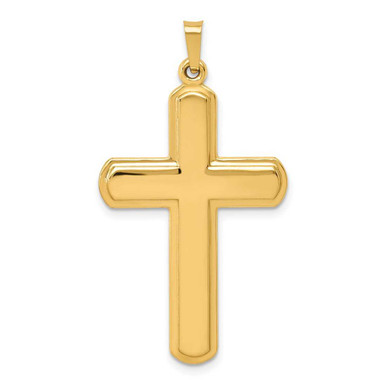 14K Yellow Gold Polished Latin Cross Pendant XR1562 at BillyTheTree Jewelry
