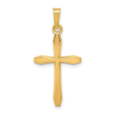 14K Yellow Gold Polished Passion Cross Pendant XR1570 at BillyTheTree ...