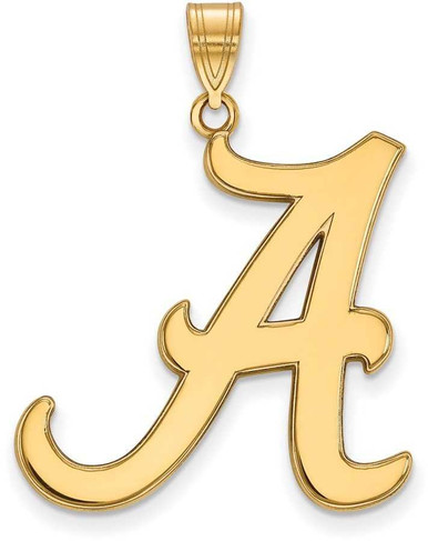14K Yellow Gold University of Alabama XL Pendant by LogoArt by LogoArt ...