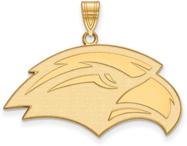 14K Yellow Gold University of Southern Miss Large Pendant by LogoArt by ...