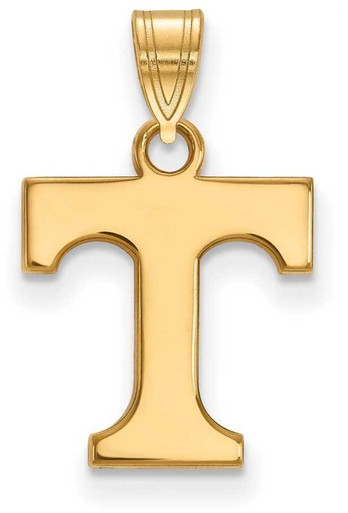 14K Yellow Gold University of Tennessee Small Pendant by LogoArt ...