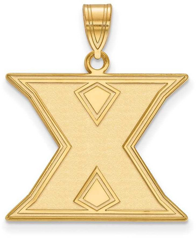 14K Yellow Gold Xavier University Large Pendant by LogoArt by LogoArt ...