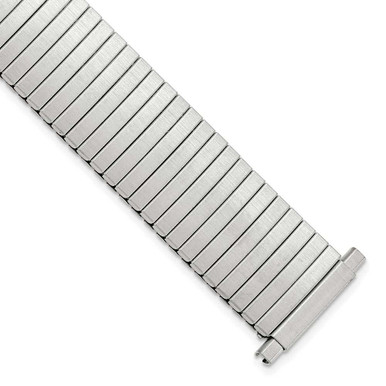 17-22mm 6.25" Silver-tone Thin Flexo Satin Expansion Stainless Steel ...