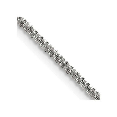 22" Stainless Steel Polished 2.2mm Cyclone Chain Necklace by Chisel at ...
