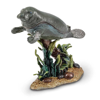 Bejeweled Large Manatee Trinket Box by Luxury Giftware by Jere at ...