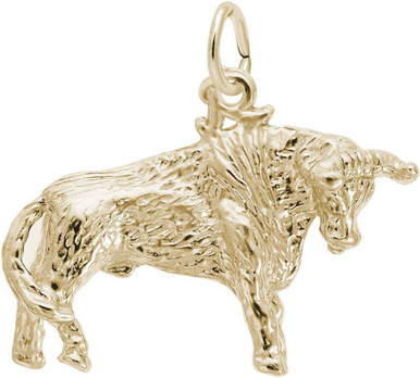 Bull Charm (Choose Metal) by Rembrandt by Rembrandt Charms at BillyTheTree