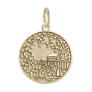 Cherry Blossom Scene Charm (Choose Metal) by Rembrandt by Rembrandt ...