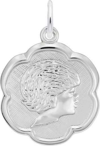 Elegant Girls Head Charm (Choose Metal) by Rembrandt by Rembrandt ...