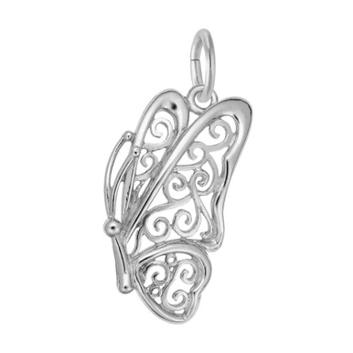 Filigree Butterfly Charm (Choose Metal) by Rembrandt by Rembrandt ...