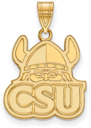 Gold Plated Sterling Silver Cleveland State University Large Pendant by ...