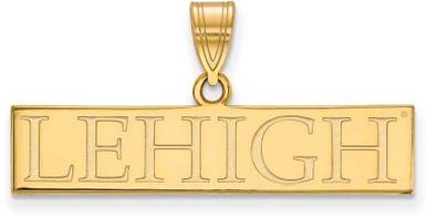 Gold Plated Sterling Silver Lehigh University Large Pendant by LogoArt ...