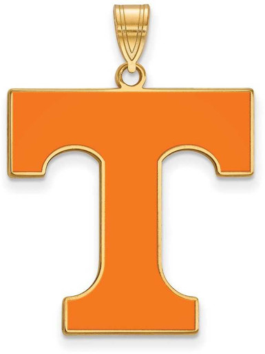 Gold Plated Sterling Silver University of Tennessee XL Enamel Pendant ...