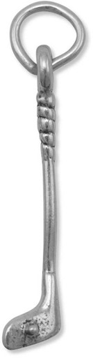 Golf Club Charm 925 Sterling Silver at BillyTheTree Jewelry