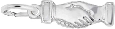 Handshake Charm (Choose Metal) by Rembrandt by Rembrandt Charms at ...