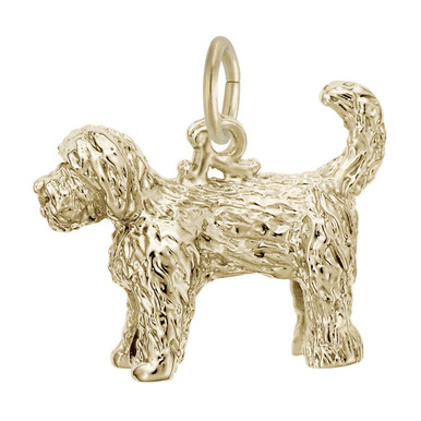 Labradoodle Dog Charm (Choose Metal) by Rembrandt by Rembrandt Charms ...