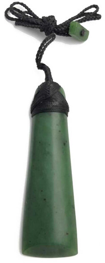 Large Nephrite Jade Toki Pendant 3.75 inches w/Cord (HNW-4193) at ...