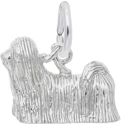 Lhasa Apso Dog Charm (Choose Metal) by Rembrandt by Rembrandt Charms at ...