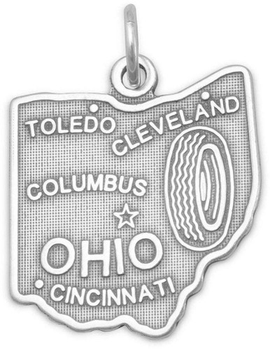 Ohio State Charm 925 Sterling Silver at BillyTheTree Jewelry