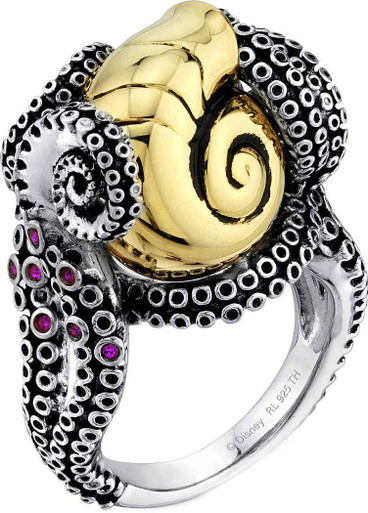 Rocklove Disney Two-Tone Sterling Silver The Little Mermaid Tentacle ...