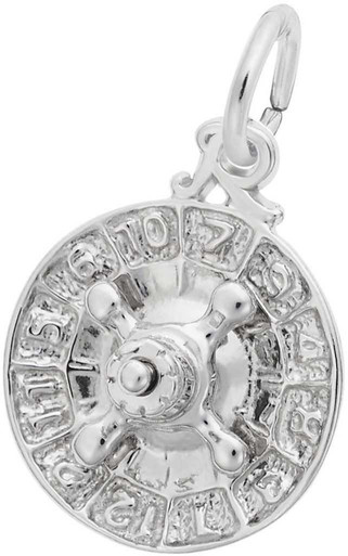 Roulette Wheel Charm (Choose Metal) by Rembrandt by Rembrandt Charms at ...