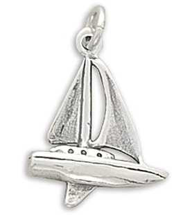 Sailboat Charm 925 Sterling Silver at BillyTheTree Jewelry