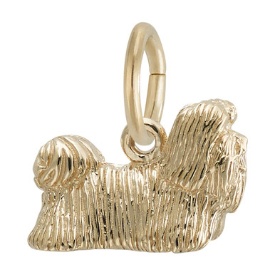 Shih Tzu Dog Charm (Choose Metal) by Rembrandt by Rembrandt Charms at ...