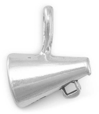 Small Megaphone Charm 925 Sterling Silver at BillyTheTree Jewelry