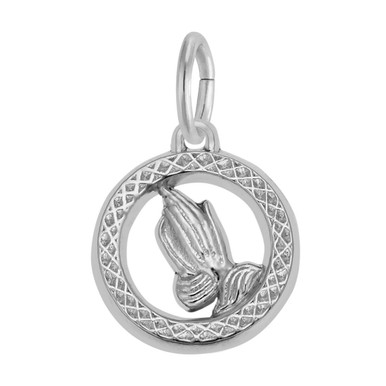 Small Praying Hands Open Charm (Choose Metal) by Rembrandt by Rembrandt ...