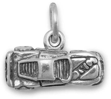 Small Race Car Charm 925 Sterling Silver at BillyTheTree Jewelry