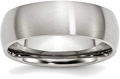 Stainless Steel 7mm Brushed Band Ring at BillyTheTree Jewelry