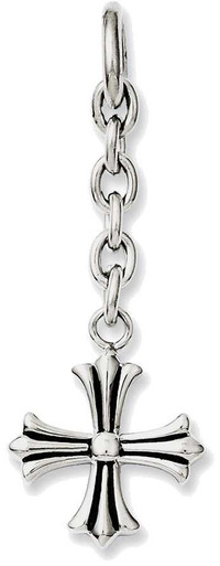 Stainless Steel Cross Interchangeable Pendant SRCH219 by Chisel at ...