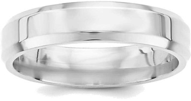 Sterling Silver 5mm Bevel Edge Band Ring at BillyTheTree Jewelry