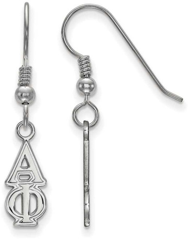 Sterling Silver Alpha Phi Small Dangle Earrings by LogoArt by LogoArt ...