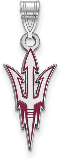 Sterling Silver Arizona State University Large Enamel Pendant by ...