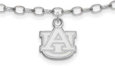Sterling Silver Auburn University Anklet by LogoArt by LogoArt at ...