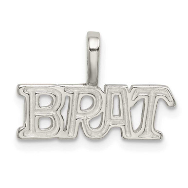 Sterling Silver Brat Pendant at BillyTheTree Jewelry