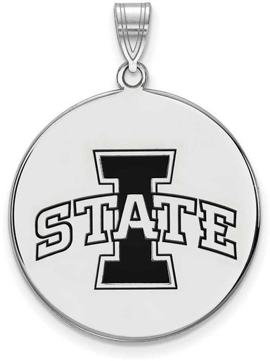 Sterling Silver Iowa State University Large Enamel Disc Pendant by ...