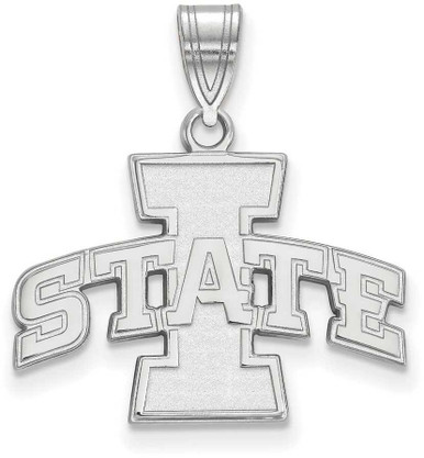 Sterling Silver Iowa State University Medium Pendant by LogoArt ...